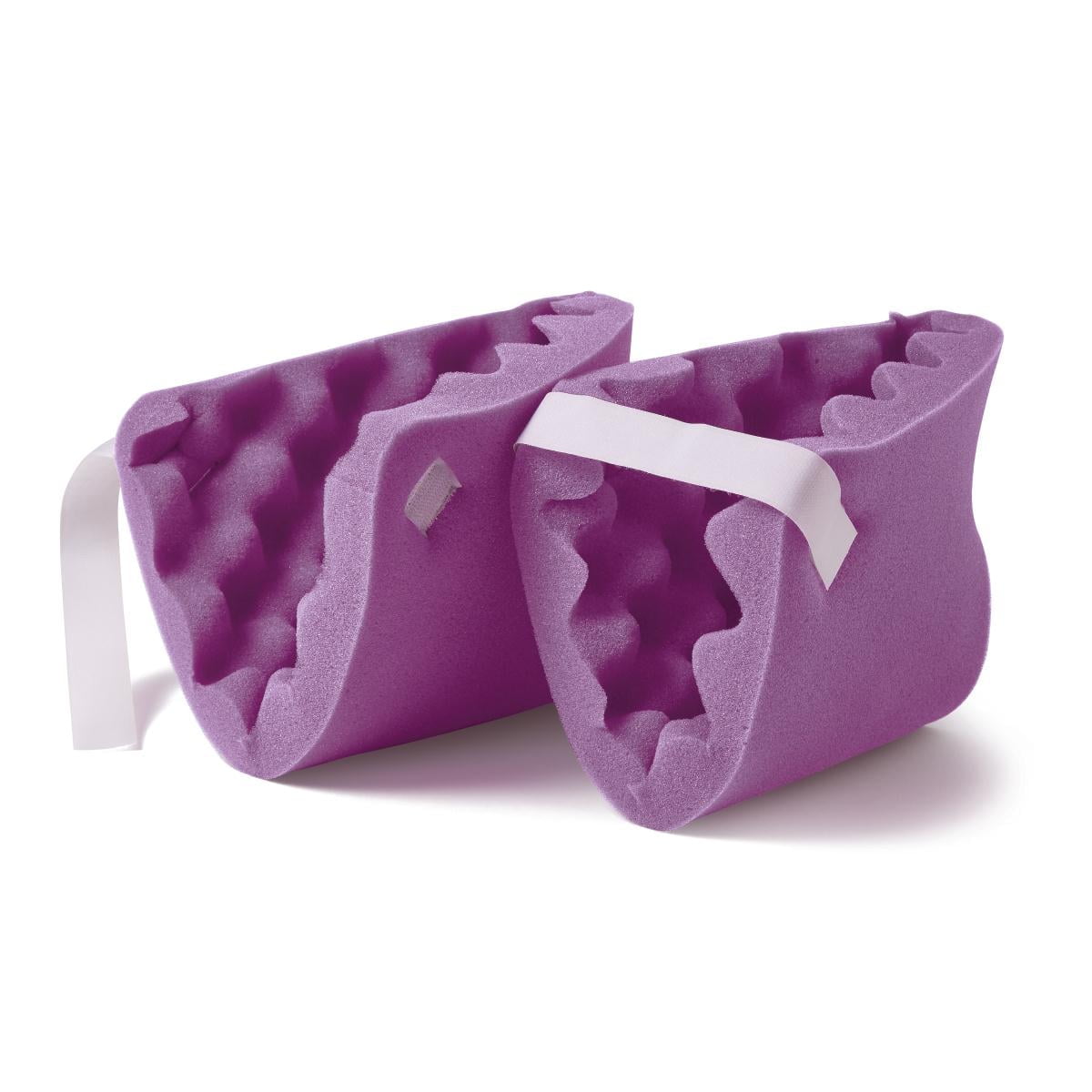 Medline Convoluted Foam Heel Protectors, Purple, Anatomically-Designed ...