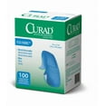 Medline Curad Food Service Adhesive Bandages, 3/4" x 3", Blue, 100 Ct ...