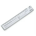 Medline Educare® Paper Wound Rulers, 7 1/2"H x 1 1/8"W x 1/8"D, Black ...