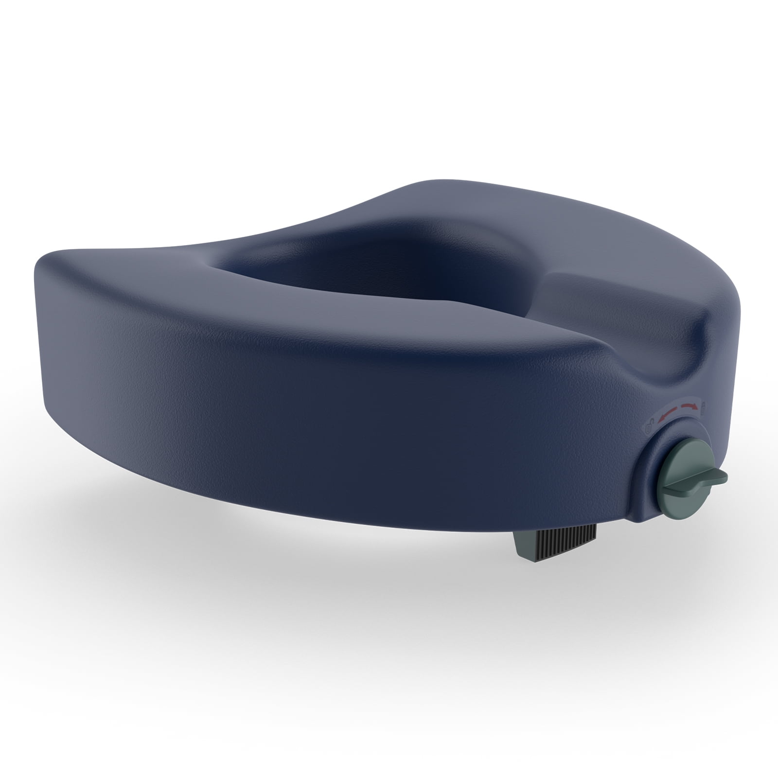 Medline Elevated Toilet Seat Riser with Microban® Antimicrobial ...