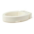 Medline Elongated Hinged Toilet Seat Riser, 3.5 inch, 400 lb Weight ...