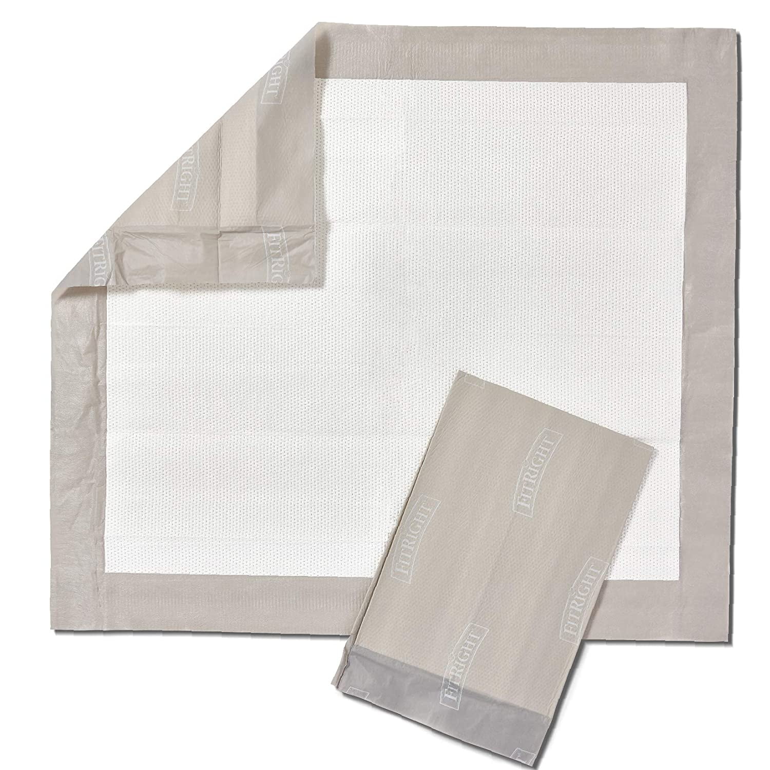 Medline FitRight Extended Use Disposable Underpad, Bed Pad with Wetness ...