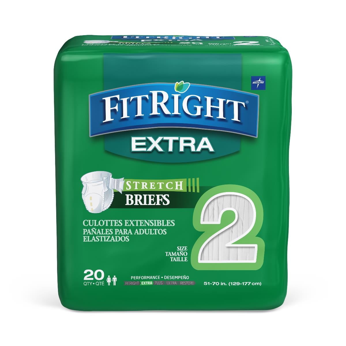 FitRight Overnight Stretch Adult Incontinence Briefs, Diapers with Tab ...