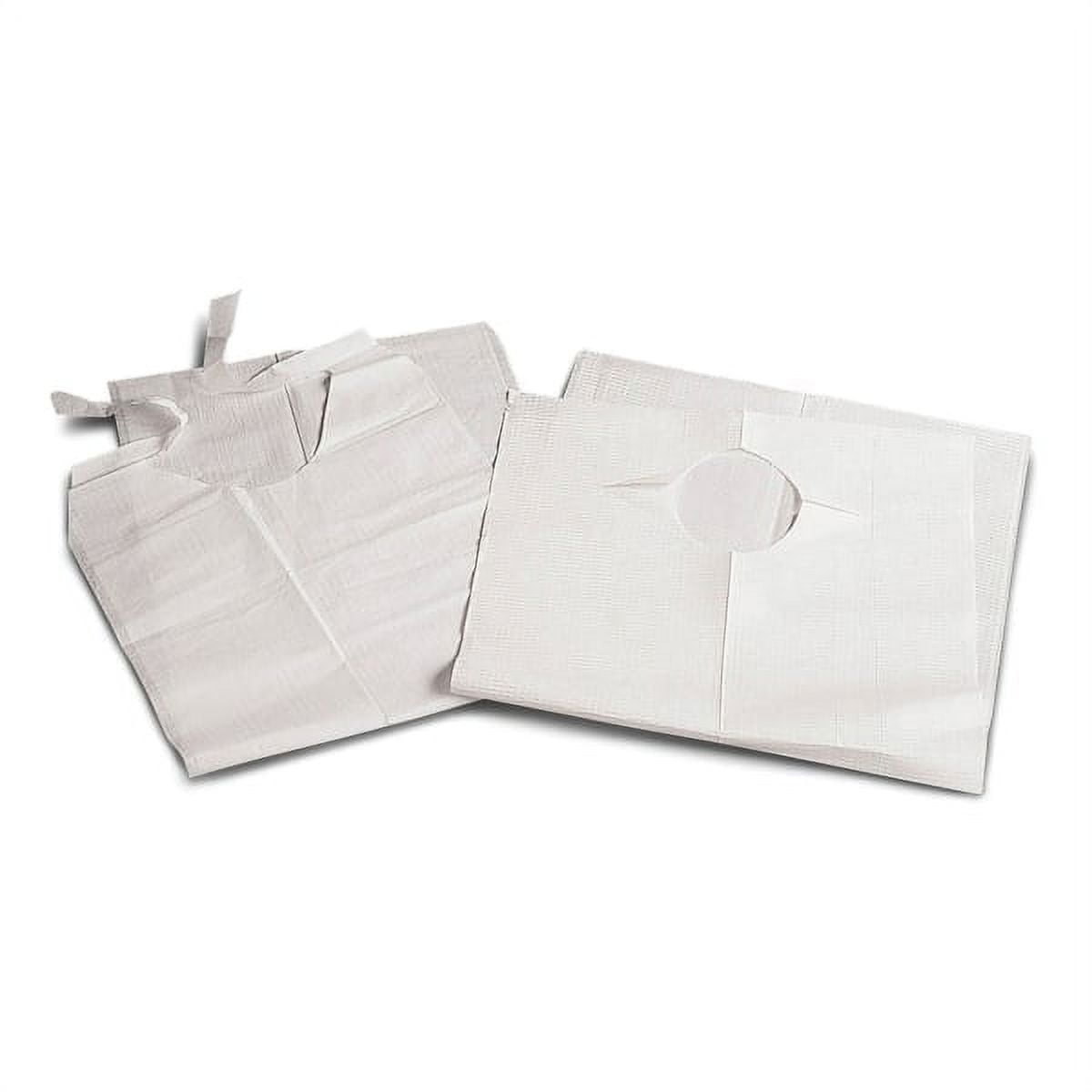 Medline Industries NON24265 Disposable Bibs - Tissue Poly Backed Bibs ...