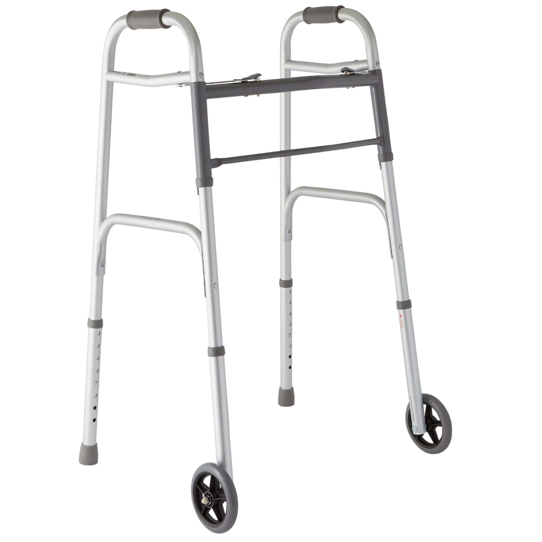 Medline, Lightweight Folding Walker, 300-lb Capacity, Silver - Walmart.com