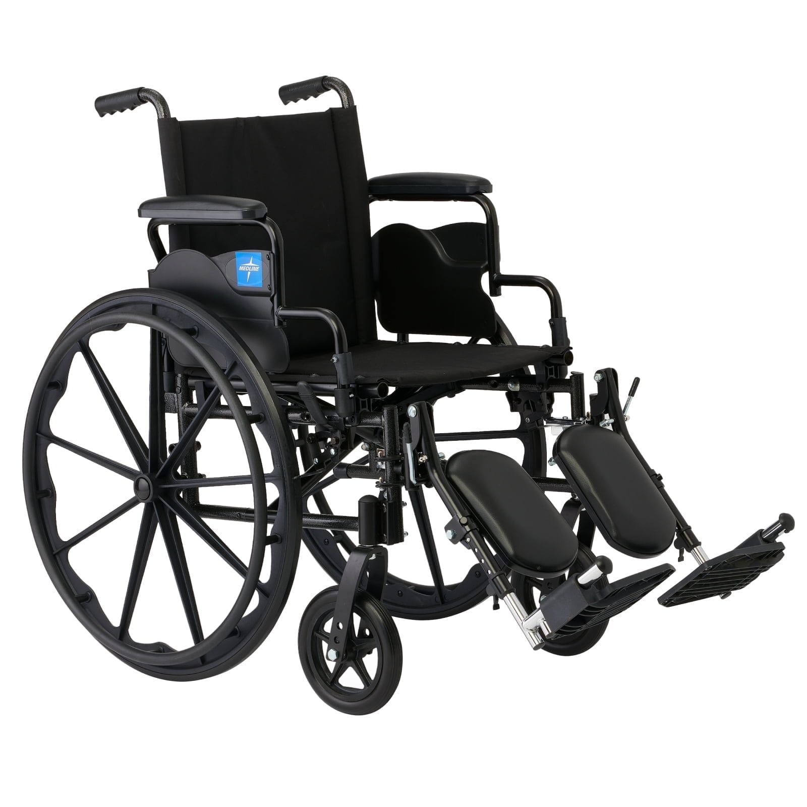 "Medline Foldable Lightweight Wheelchair for Adults, Wide Seat, Swing ...