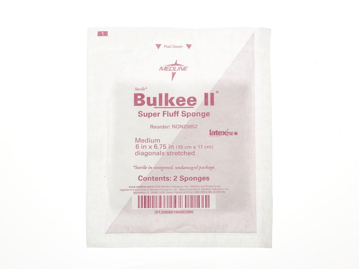 Medline NON25852Bulkee® Fluff Dressing, Cotton, 6-Ply, White, 480/CS ...