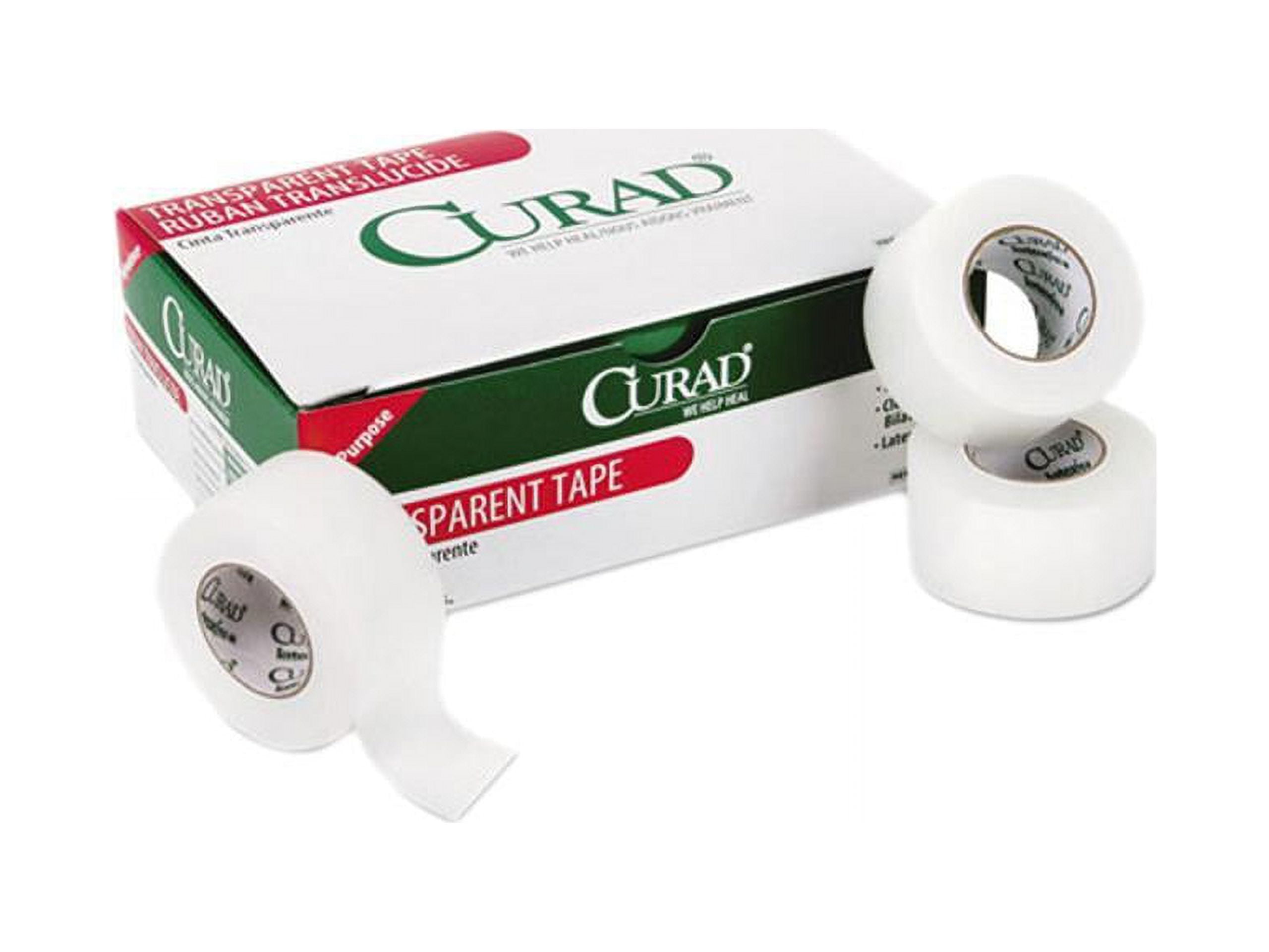 Medline NON270201 Transparent Surgical Tape, 1 in. x 10 yds, Clear, 12 ...