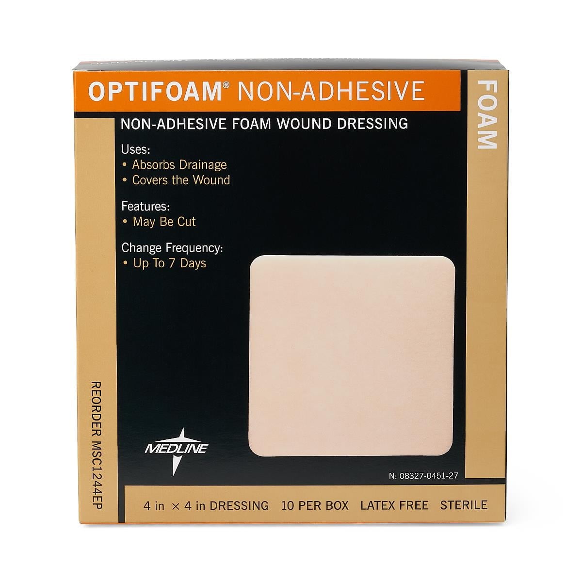 Medline Optifoam Non-adhesive Foam Wound Dressing in Educational ...