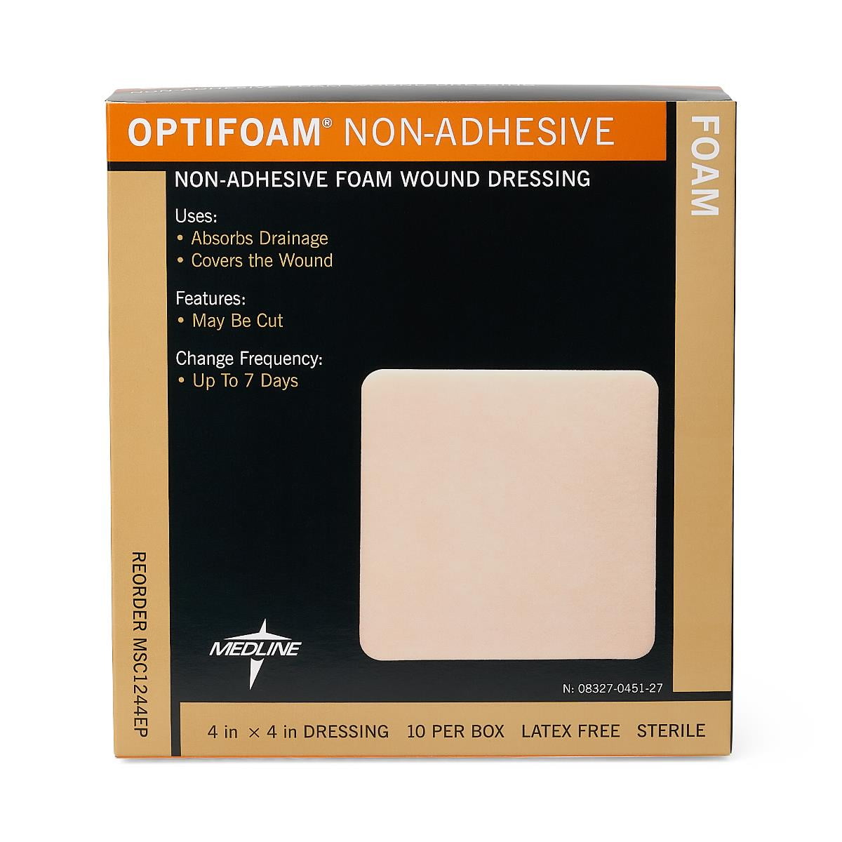 Medline Optifoam Non-adhesive Foam Wound Dressing in Educational ...