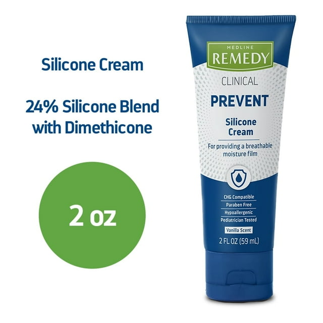Medline Remedy Clinical Silicone Cream 2 oz - Vanilla Scented Skin ...