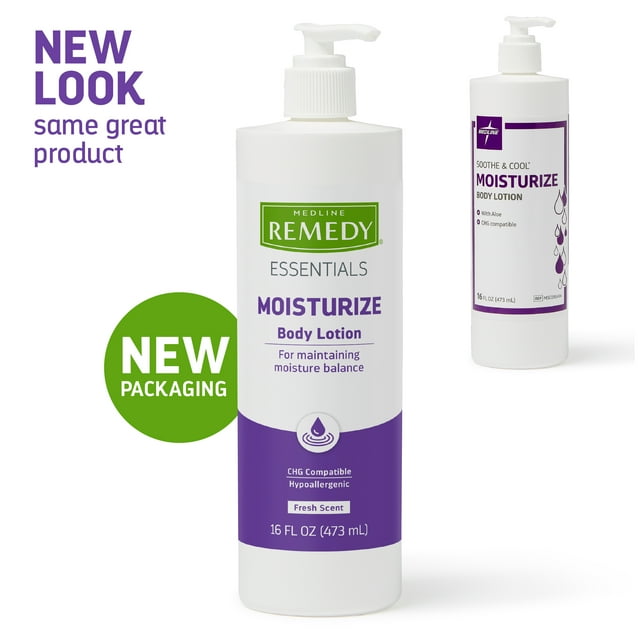 Medline Remedy Essentials Moisturizing Body Lotion (16 oz Bottle ...
