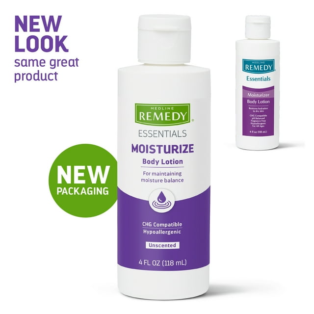Medline Remedy Essentials Moisturizing Body Lotion Unscented (4 oz ...