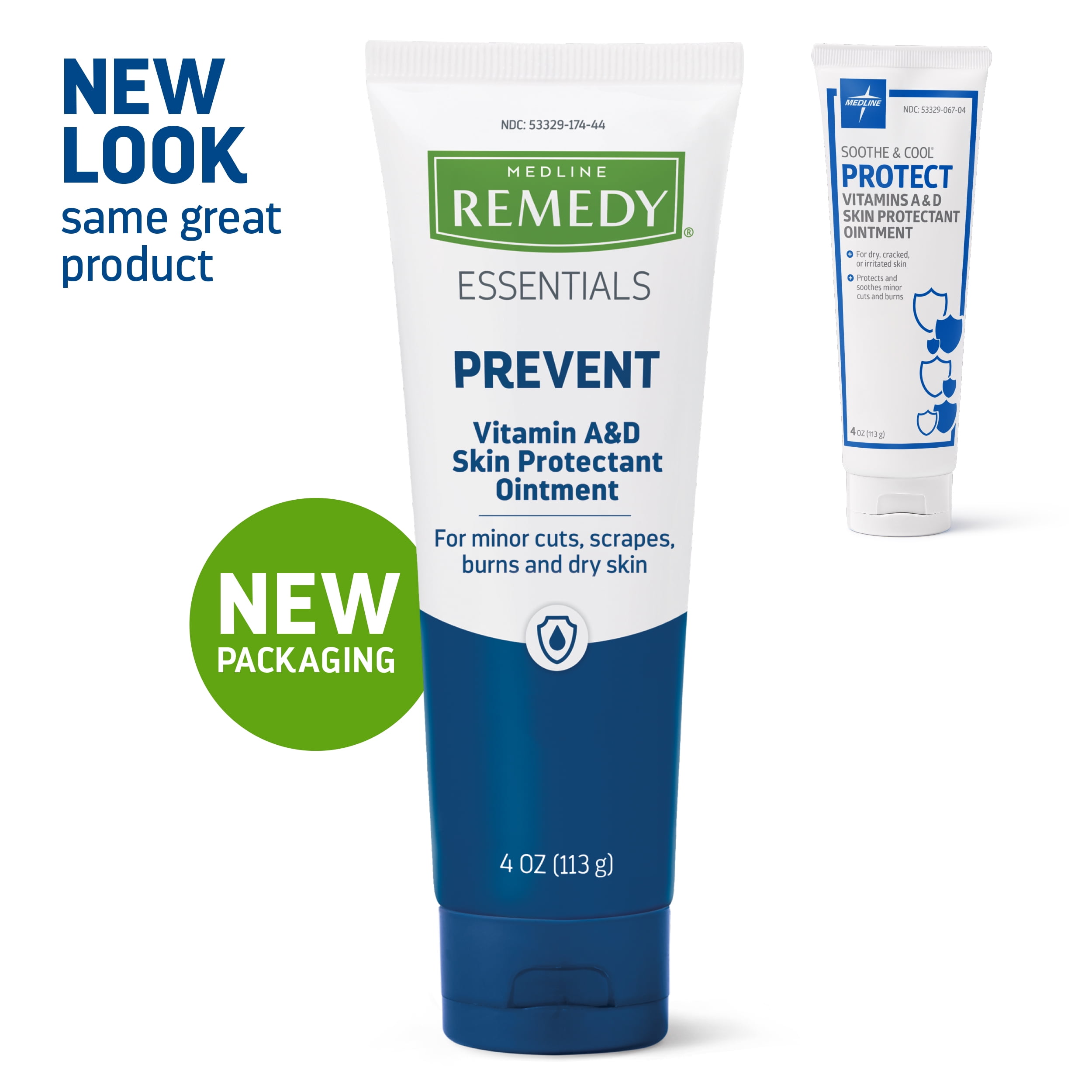 Medline Remedy Essentials Vitamin A & D Skin Protectant Ointment (4 oz ...