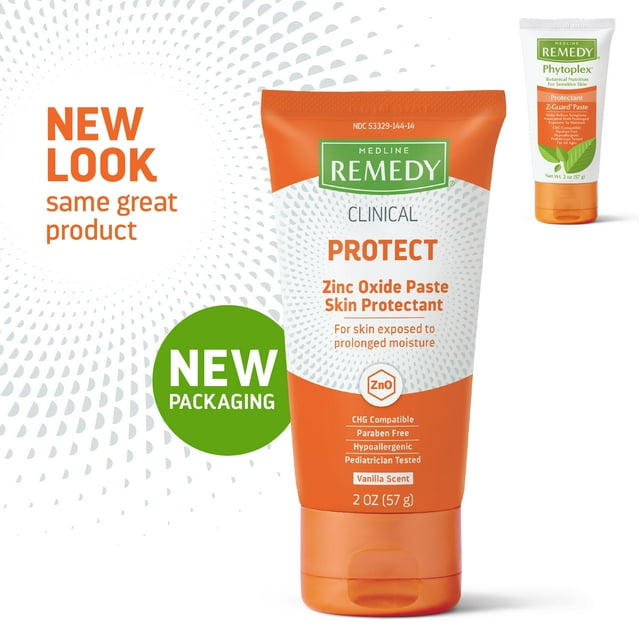 Medline Remedy Clinical Zinc Oxide Skin Protectant Paste, Incontinence ...