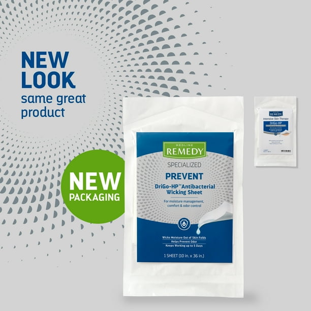 Medline Remedy Specialized DriGo-HP Antibacterial Wicking Sheet, 1 ...