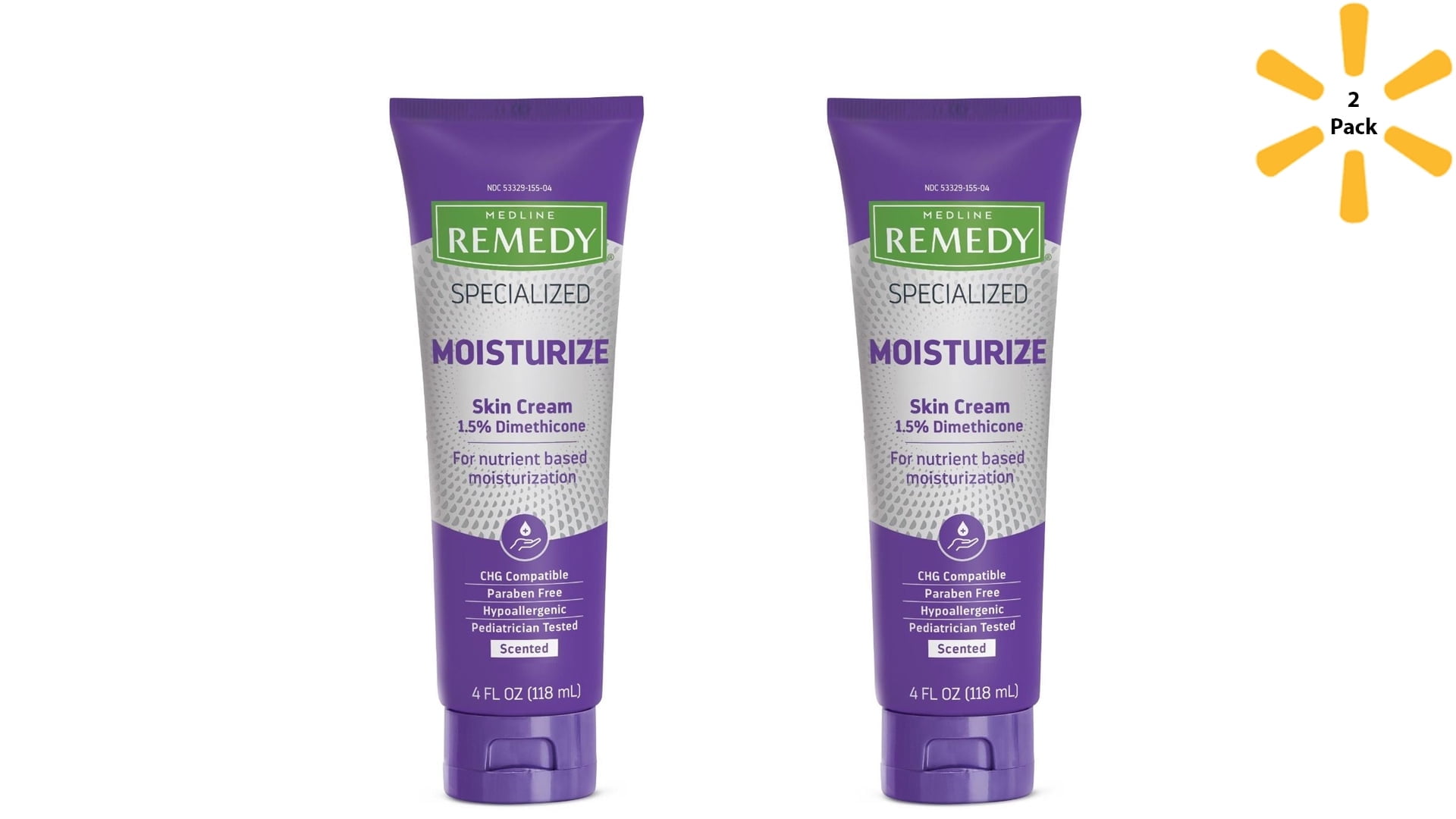 Medline Remedy Specialized Skin Cream 4oz, 2 Pack- MSC0924404 - Walmart.com