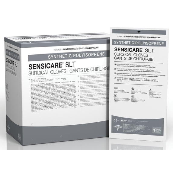 Medline SensiCare SLT Latex-Free Powder-Free Surgical Gloves,Cream,7 ...
