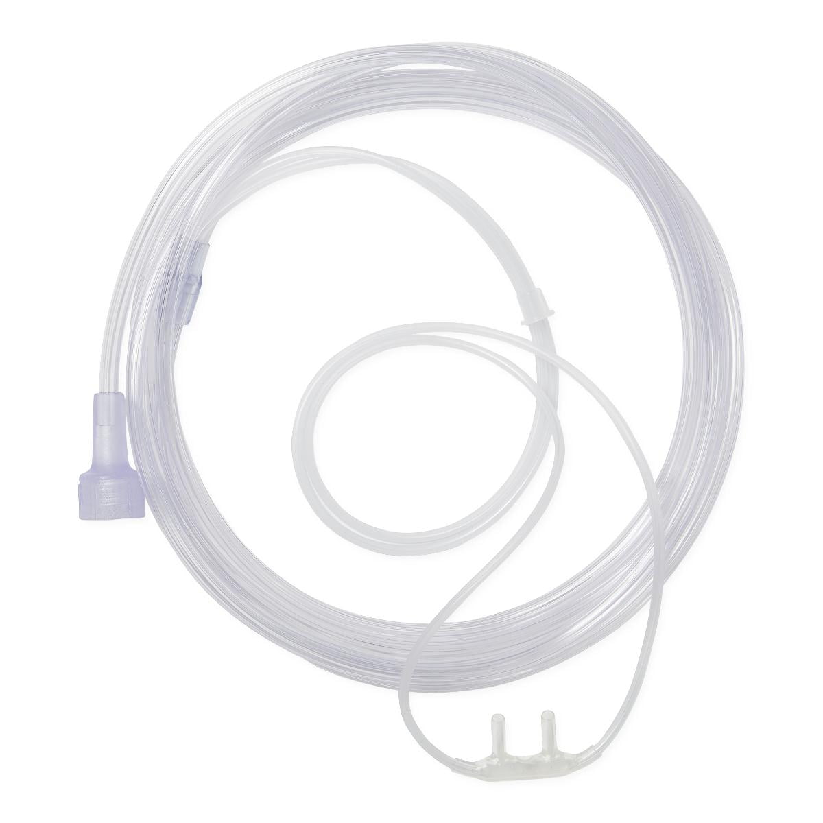 Medline Adult Nasal Oxygen Cannula, Soft Touch, 7 Ft Tubing, Pack of 5 ...