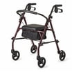 Equate Rolling Walker for Seniors, Rollator with Seat and Wheels, Black ...