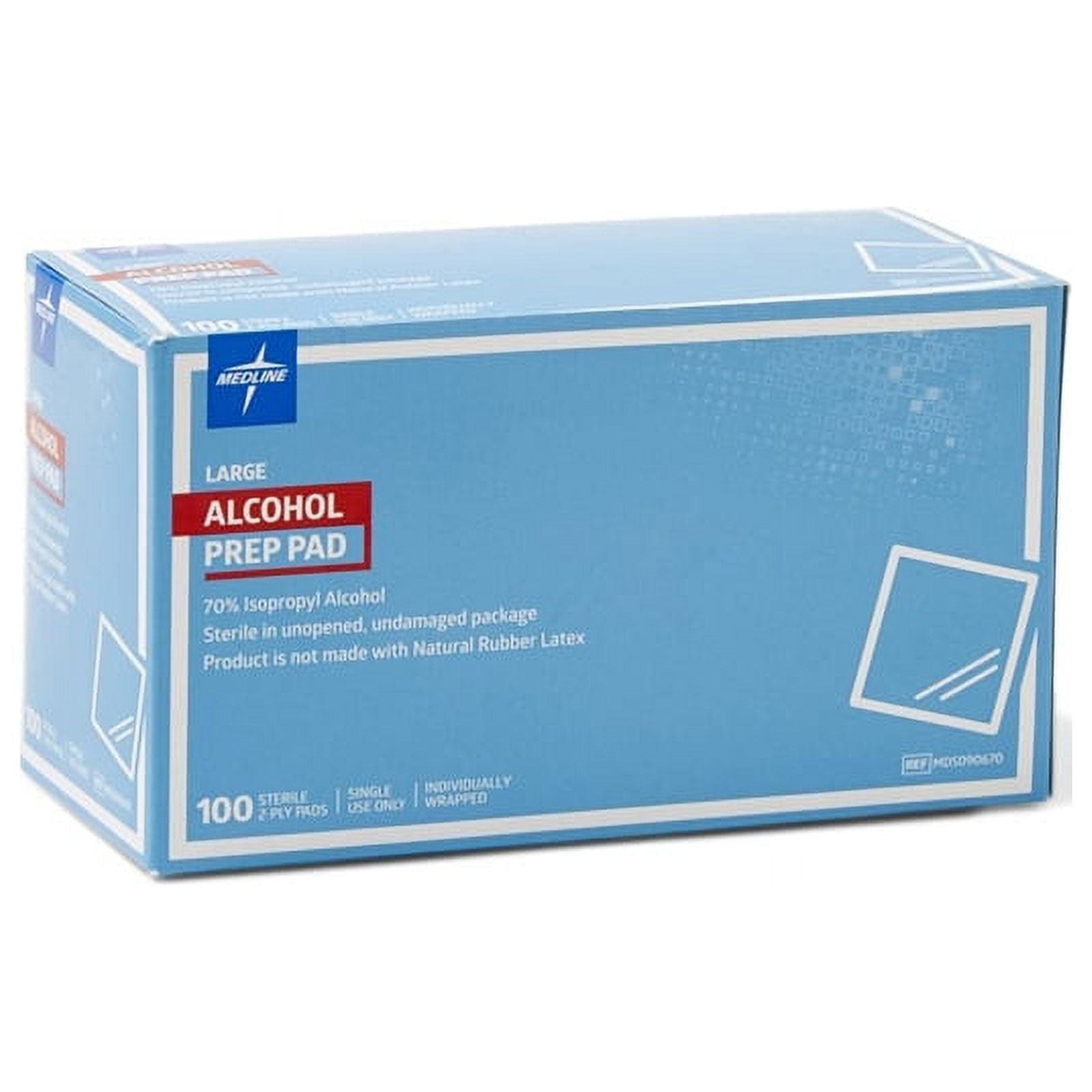 Medline Sterile Alcohol Prep Pads, Medium, 3000 Count HSA/FSA Eligible ...