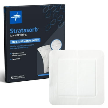 Curad Sterile Large Non-Stick Pads, For Ouchless Removal, 8" x 3", 8 ...