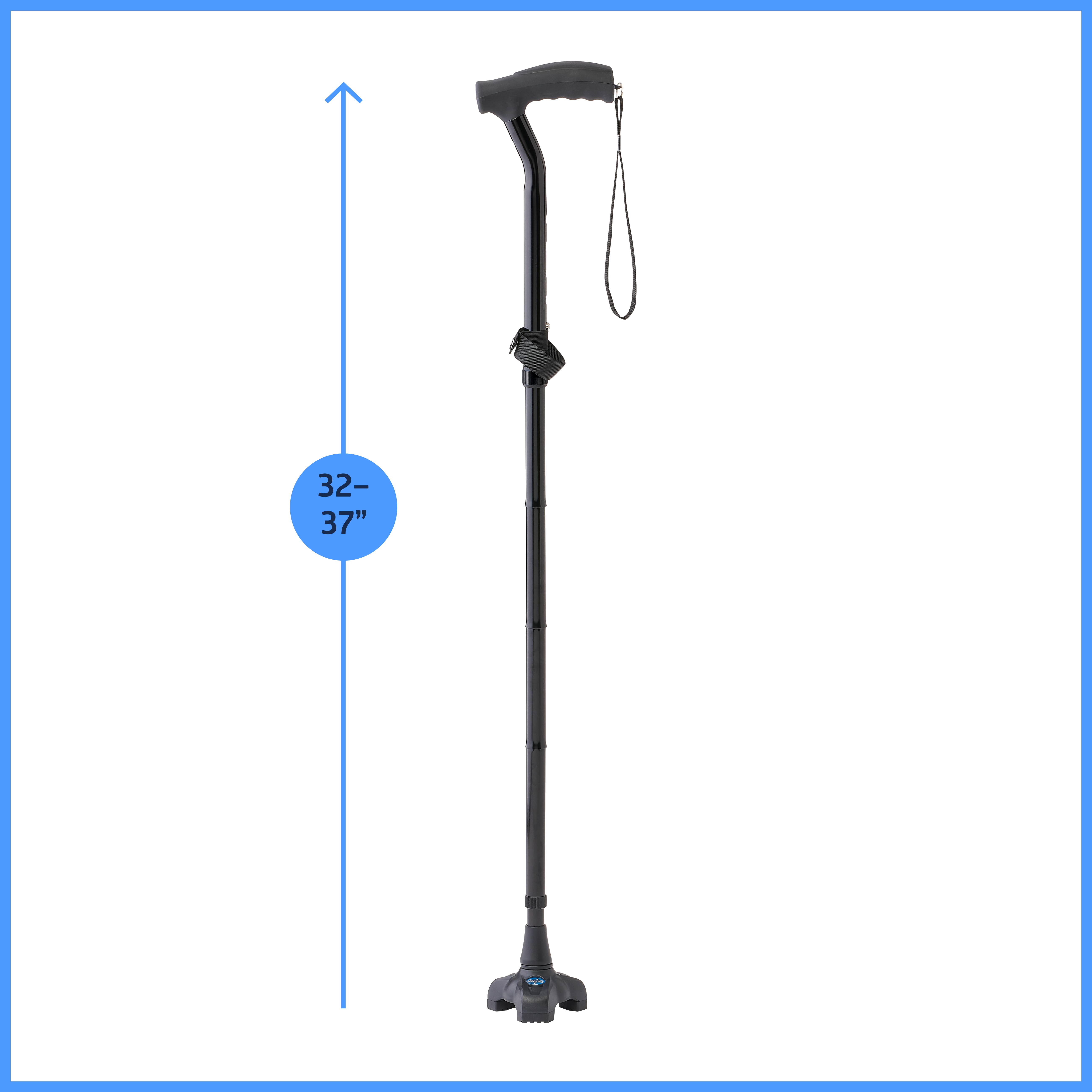 Medline TriGlide Folding Cane, Adjusts 32"-37", Walking Cane for Adults ...