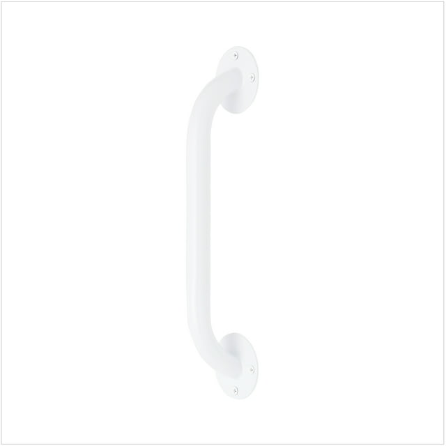 Medline White 18" Grab Bar for Shower & Tub, 300 lb. Weight Capacity ...