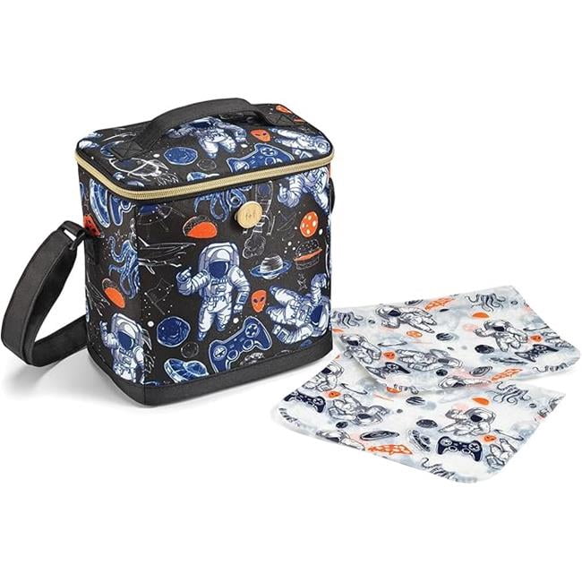 Medport Insulated Lunch Box with 2 Reusable Snack Bags - Black ...