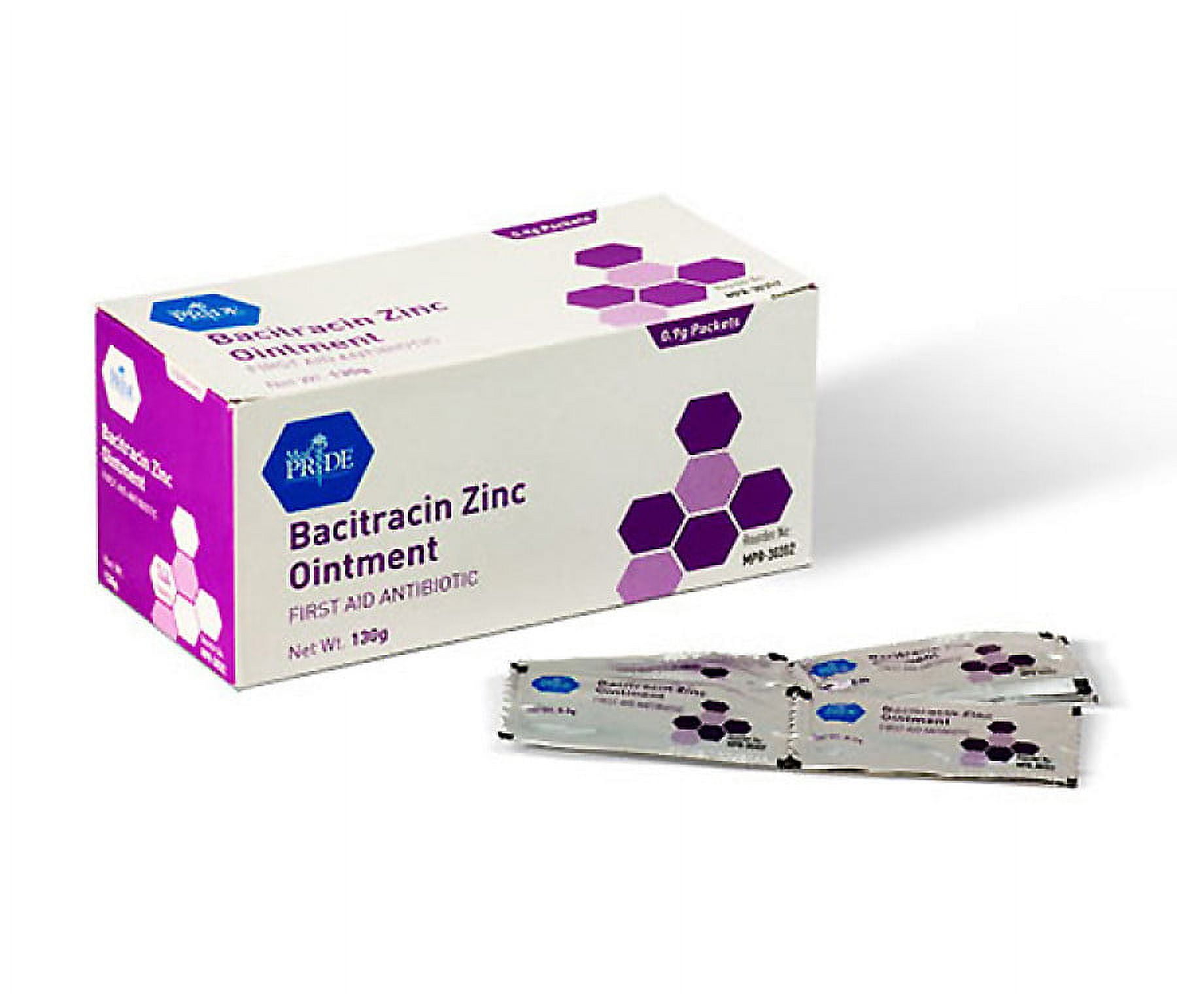 Medpride Bacitracin Zinc Ointment, 0.9 gm foil packs (12 boxes of 144) - Walmart.com