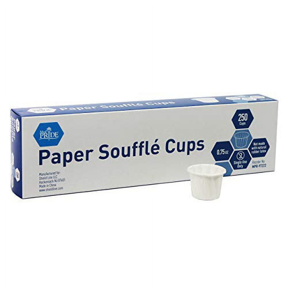 Medpride Disposable Paper Souffle Medicine Cups-0.75 Ounce, 250 Pack ...