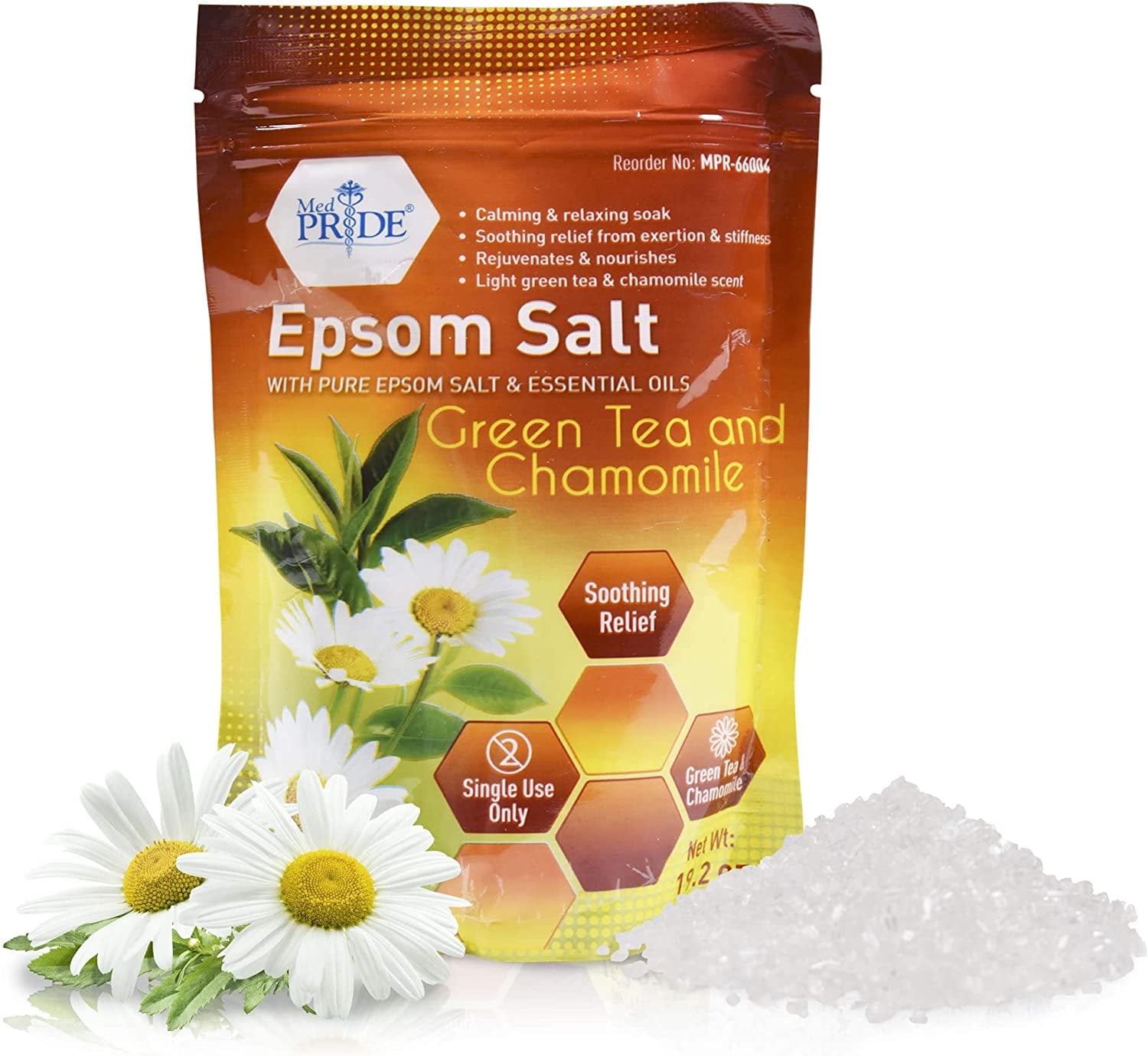 Med Pride Epsom Salt for Bath and Feet, Green Tea and Chamomile Foot ...