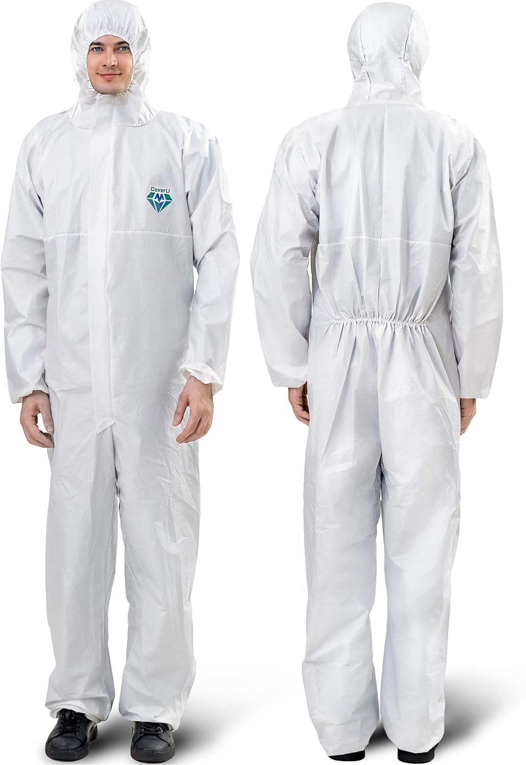 Medtecs Hazmat Suits - 6 Sizes Options - Disposable Coveralls Suit ...
