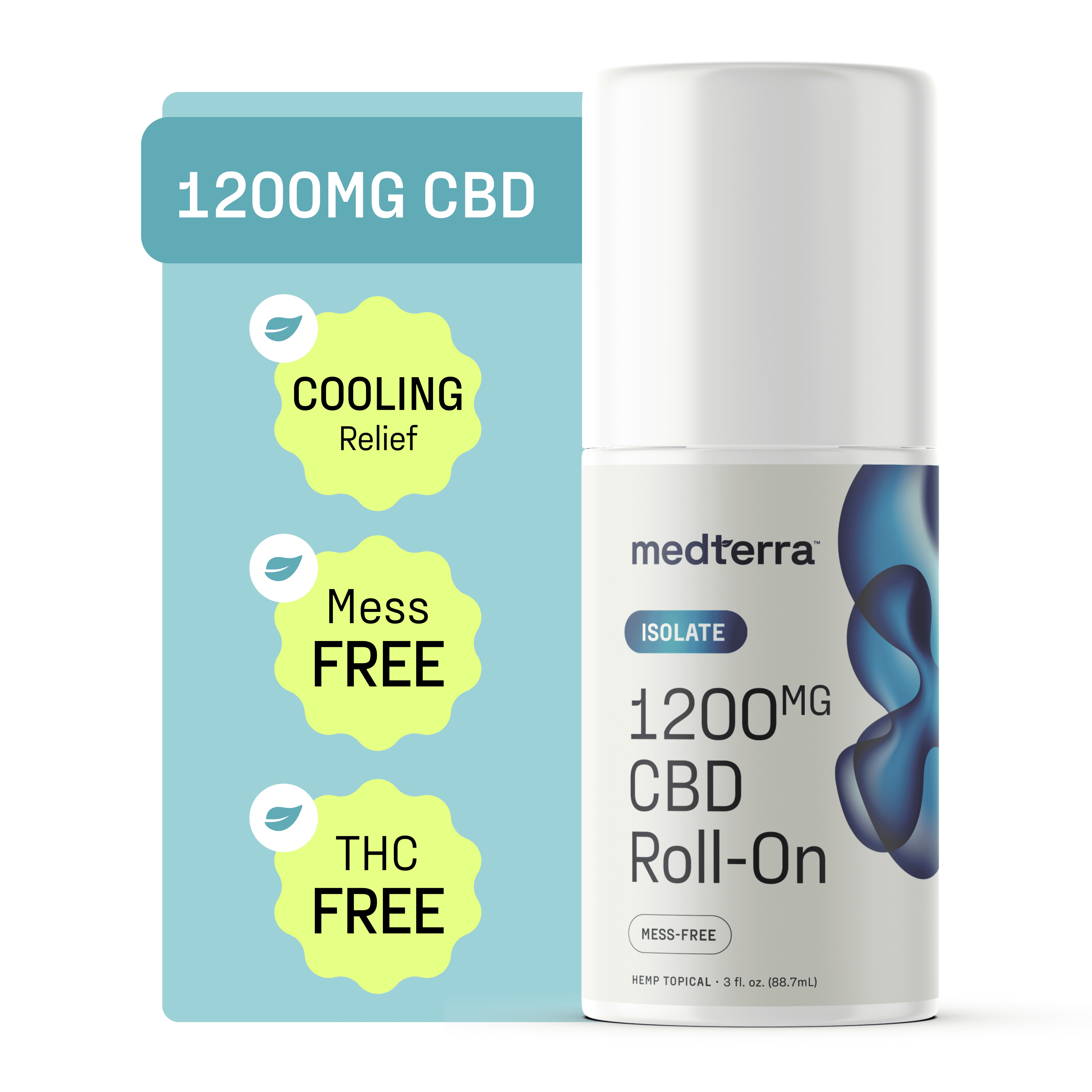 Medterra CBD Isolate 1200mg CBD Roll-on, 3 Fl Oz - Walmart.com