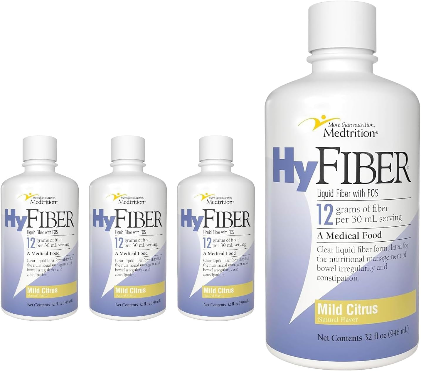 Medtrition HyFiber Daily Liquid Fiber for Regularity and Soft Stools ...