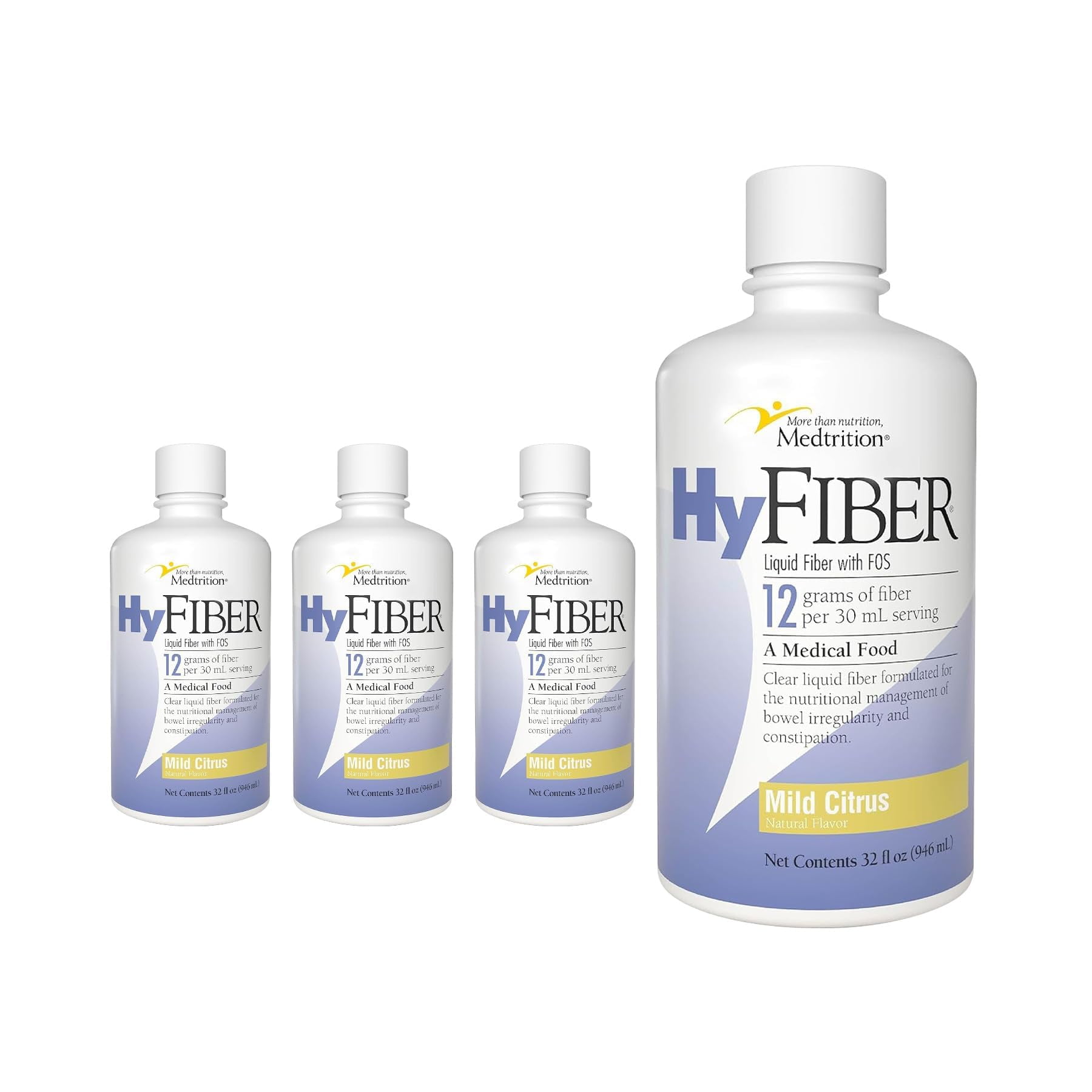 Medtrition HyFiber Daily Liquid Fiber for Regularity and Soft Stools ...