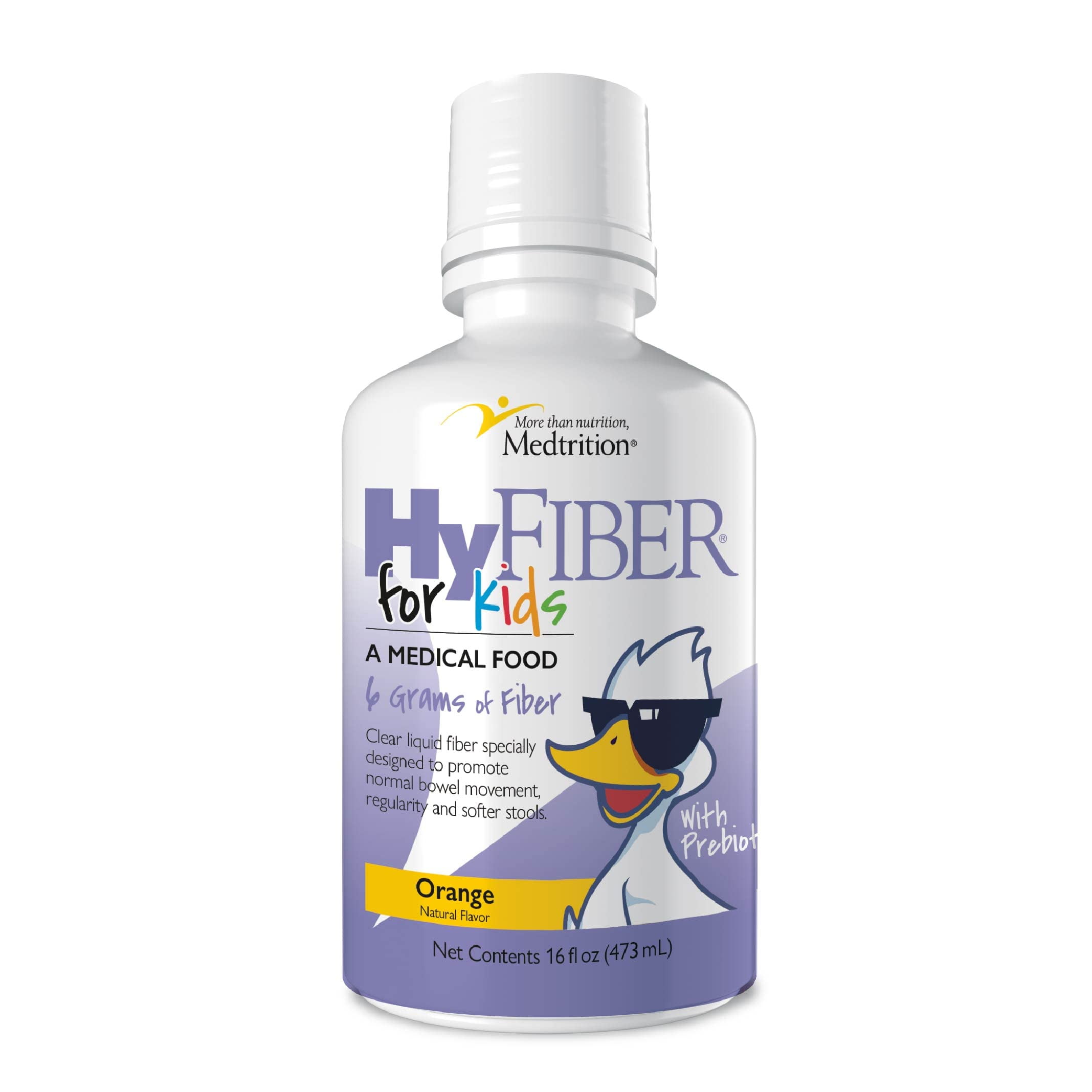 HyFiber Daily Liquid Fiber Supplement for Kids & Toddlers, Supports Regularity & Gut Health, 32 ...