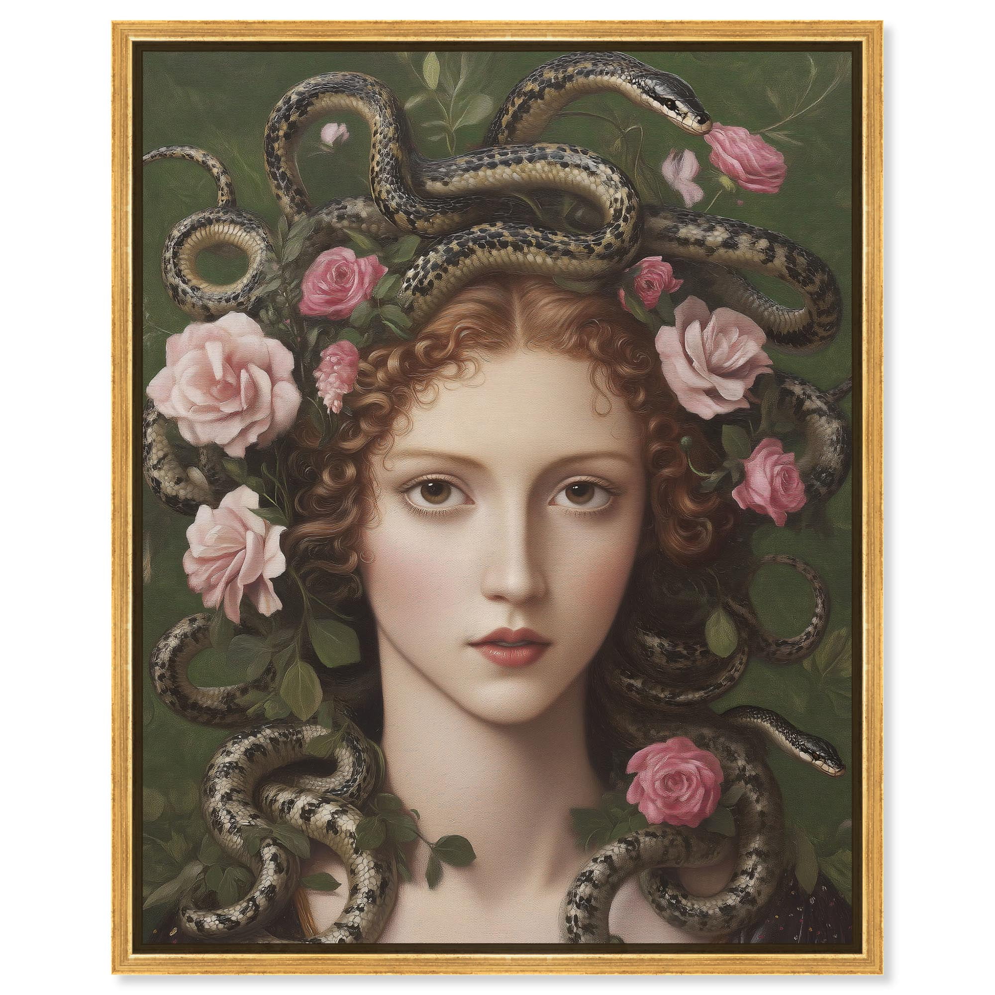 Medusa Canvas Classic Portraits by Art Remedy, Gold Frame, 16 x 20 ...