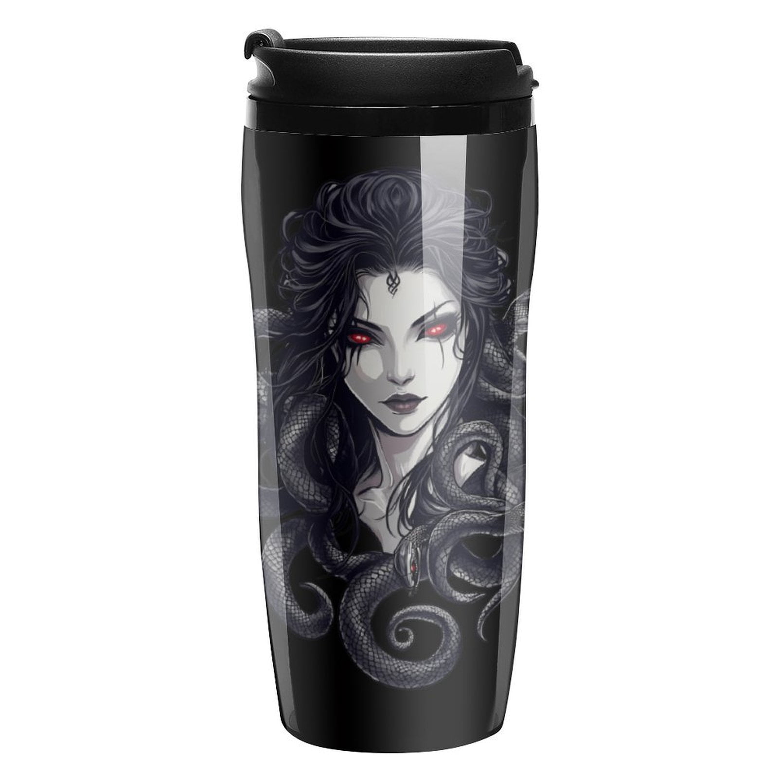 Medusa Greek Mythology Gothic Travel Coffee Tumbler Reusable Cup for ...