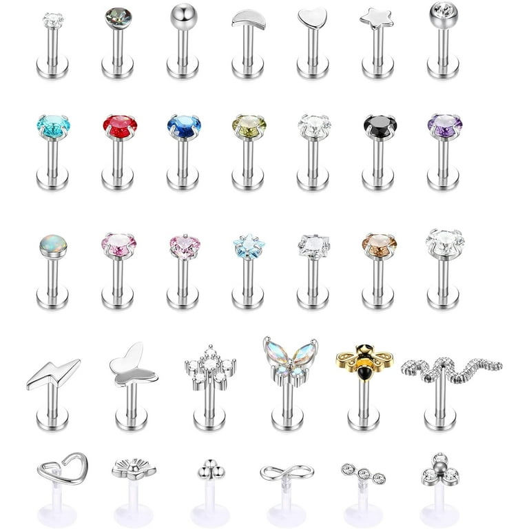 Lip Rings For Men Dropship Cartilage Tragus Earrings Studs Barbell Lip