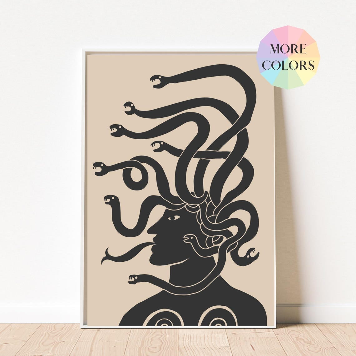 Medusa Print, Greek Mythology Art, Goddess Poster, Dark Academia Art ...