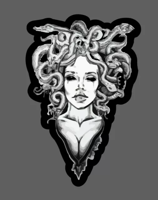 Medusa Sticker Snakes Beauty Waterproof Sticker Phone Decal Water ...