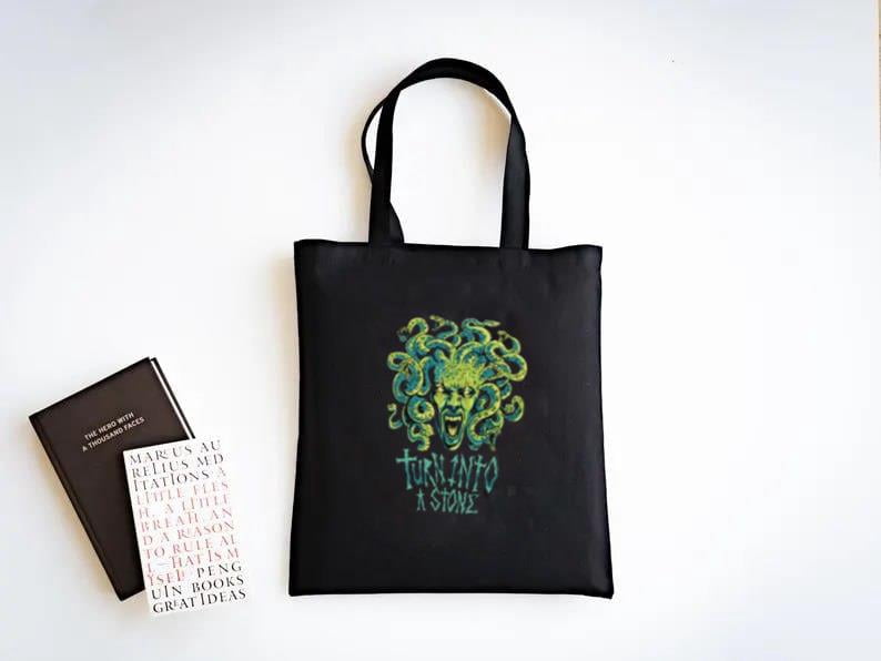 Medusa Turn to Stone Mythology Legend Gorgon Tote Bags - Walmart.com