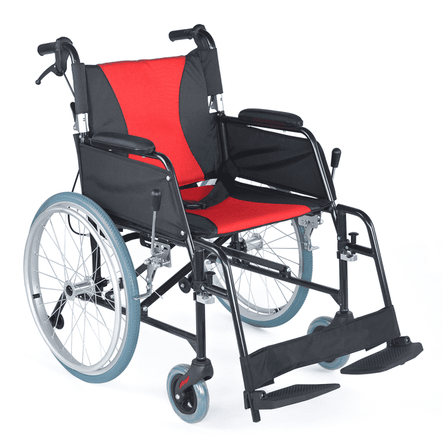 Medwarm Ultra Lightweight Wheelchairs, Folding Transport Wheelchair ...