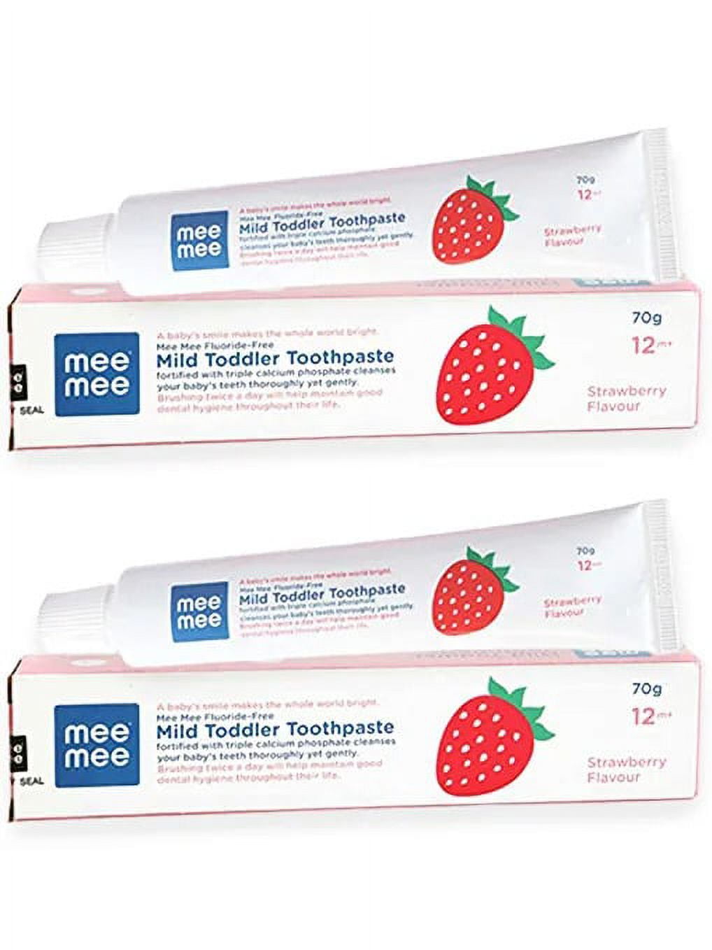 Mee Mee Fluoride-Free Baby Toothpaste for Kids Fortified with Triple ...