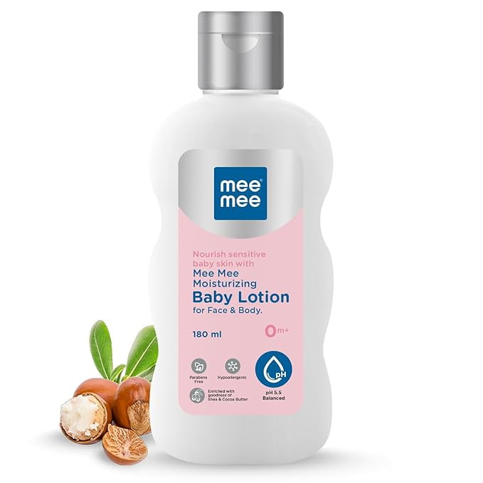 Mee Mee Moisturizing Baby Lotion for Face & Body, Shea, Cocoa Butter ...