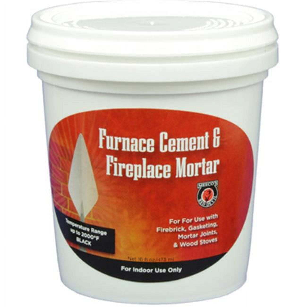 Meeco 1333 1 Pint Furnace Cement & Fireplace Mortar, Black - Walmart.com