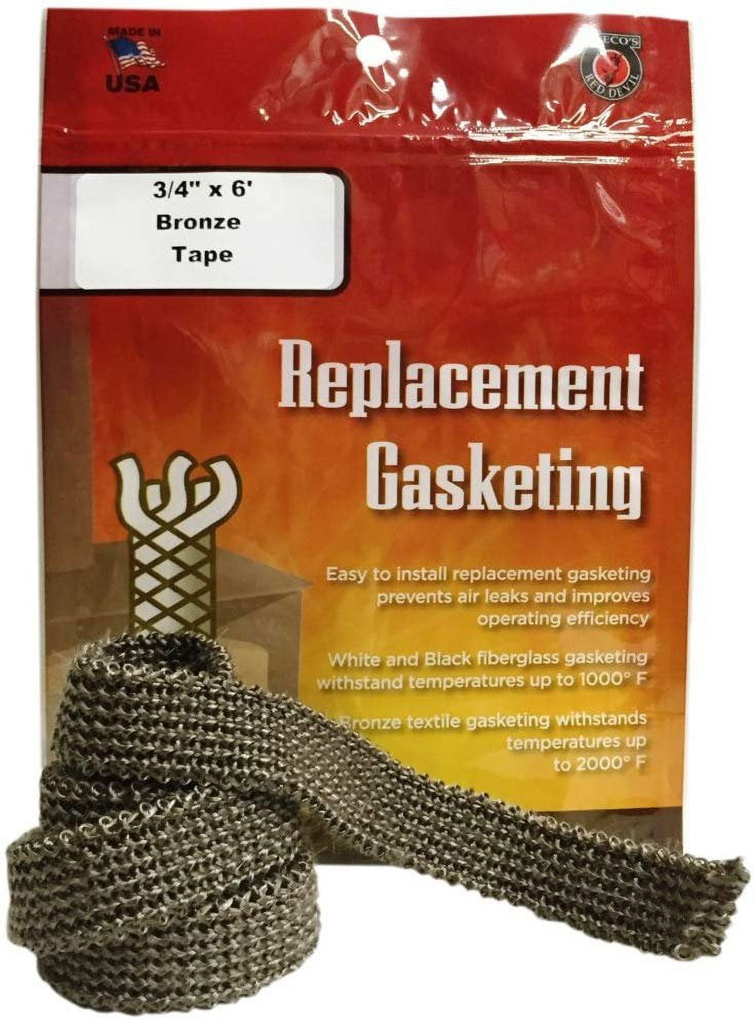 Meeco's Red Devil 3/4 In. x 6 Ft. Black Tape Gasketing 3102B - Walmart.com