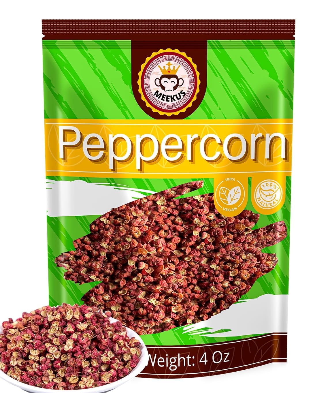 Meekus, Sichuan Peppercorns 4 oz (113g), Red Szechuan Peppercorns, Mala ...