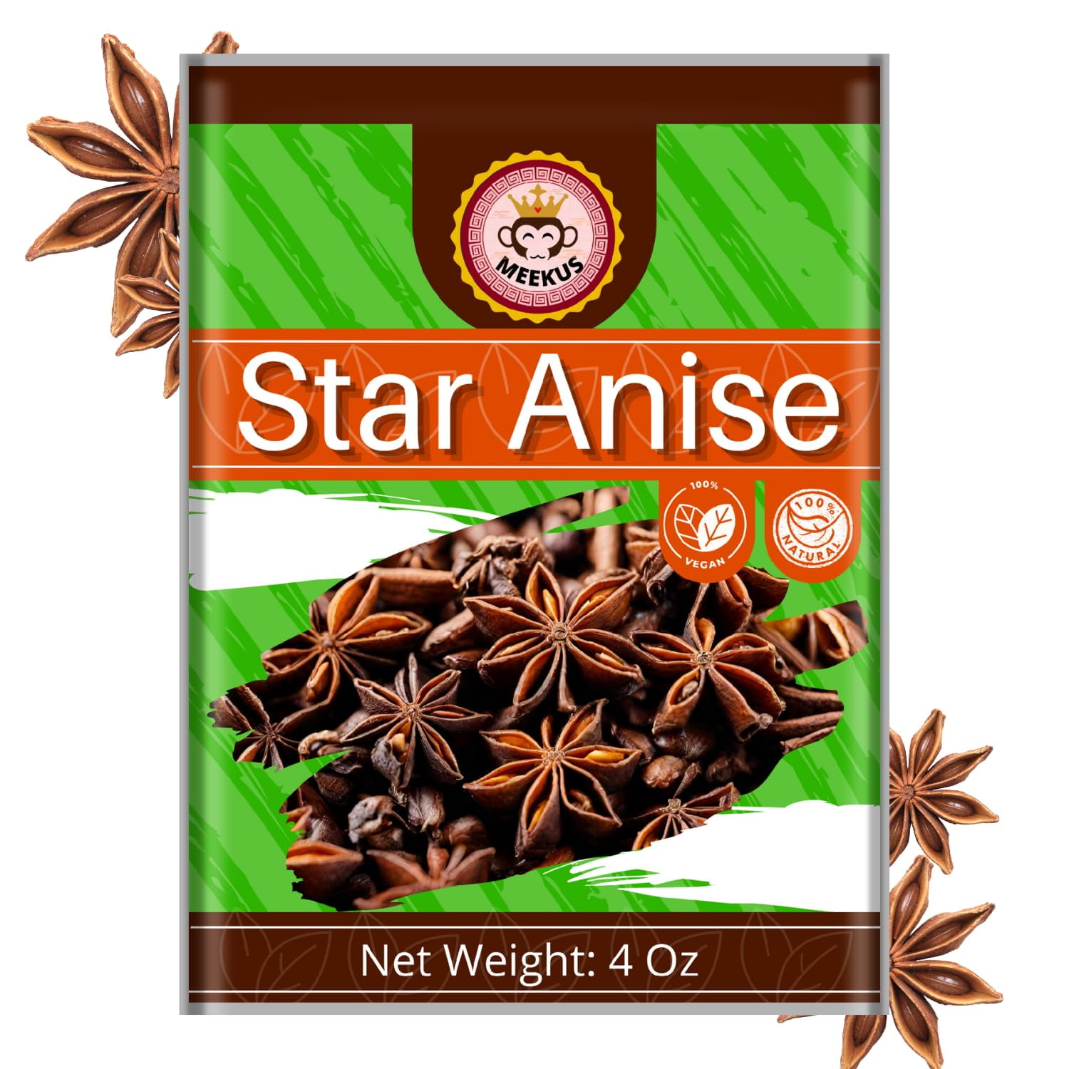 Meekus, Star Anise (Anis Estrella) Star Anise Whole, Whole Chinese Star ...
